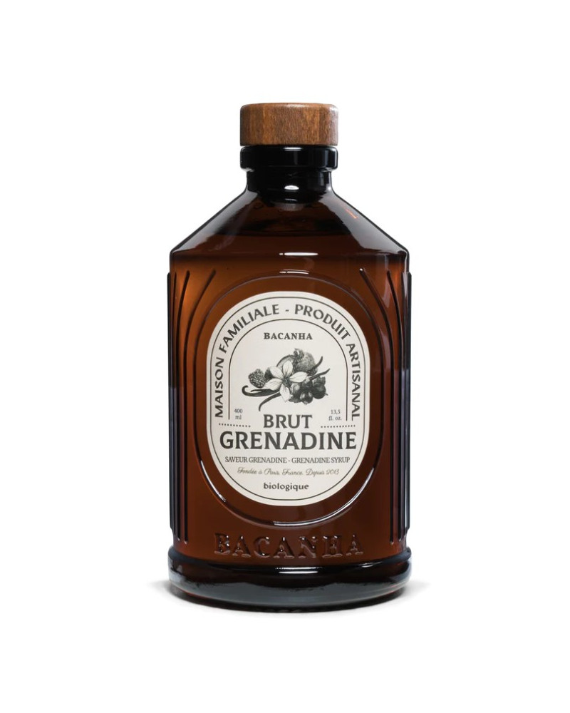 SIROP SAVEUR GRENADINE BRUT 400ml BACANHA BIOLOGIQUE
